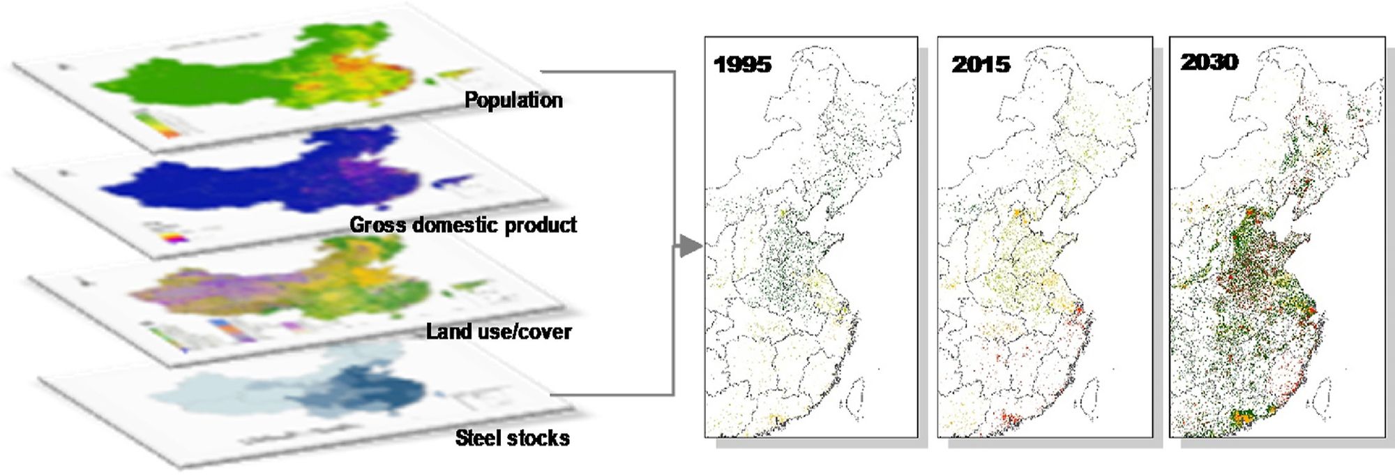 High spatial resolution mapping of steel resources accumulated above ...